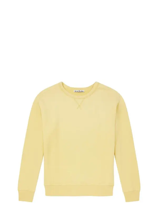 Acne Studios Fema Cotton-jersey Sweatshirt - Yellow