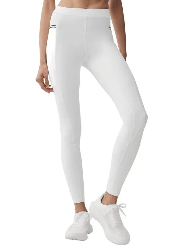 Alo Yoga Airbrush High-waist Fast Track Legging - White/black