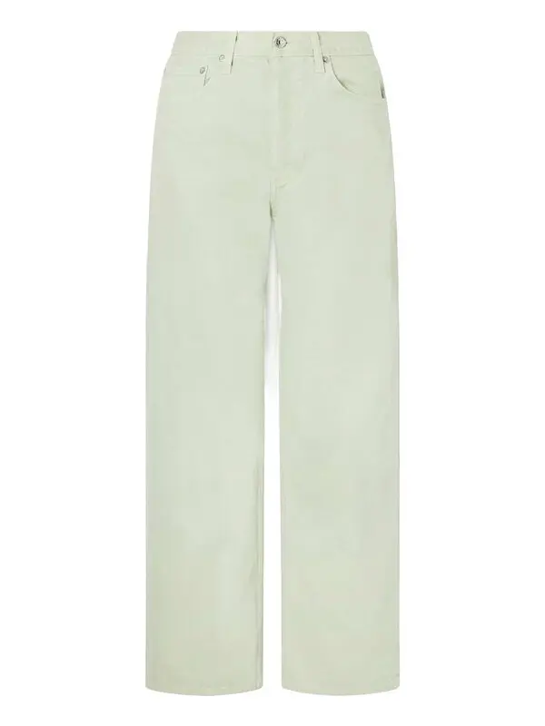AGOLDE Arc Mid-rise Wide-leg Jeans - Mint