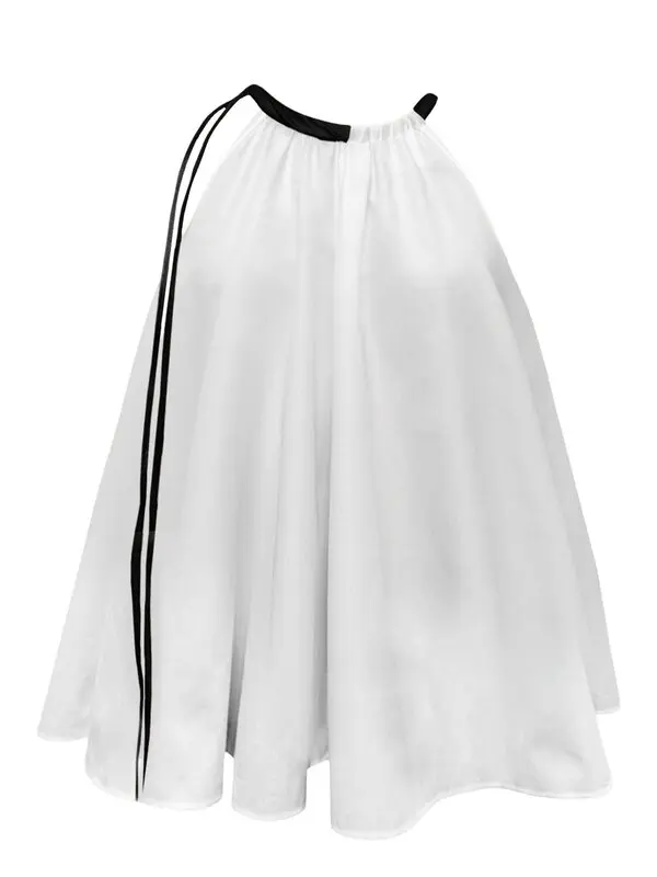 Aiste Hong Leather Collar Halter - White