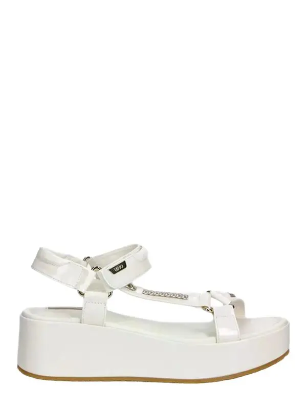 Liu Jo Chain-embellished Platform Sandals - White