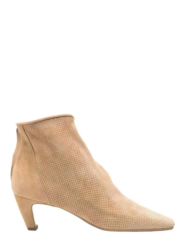 BIANCADI Perforated Detail Zip-fastening Boots - Neutrals