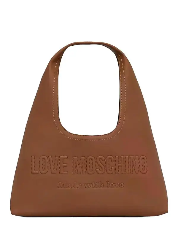 Moschino Embossed Tote Bag - Brown