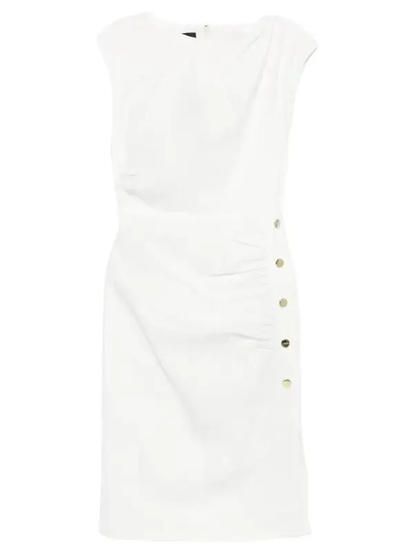 Pinko Alissa Button Detail Dress - White