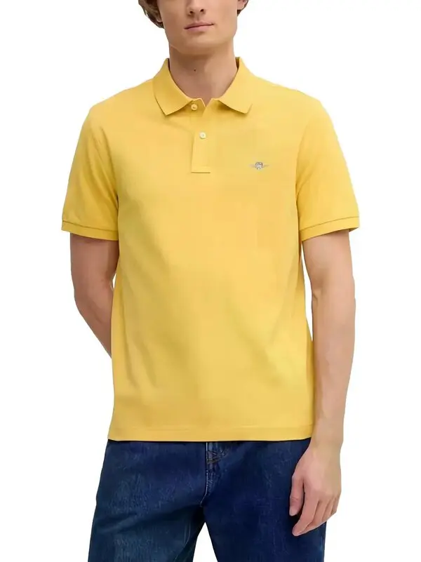 Gant Logo-detail Polo Shirt - Yellow