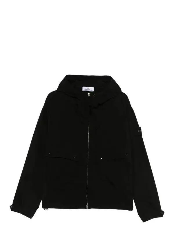Stone Island Hooded Pocket Jacket - Black