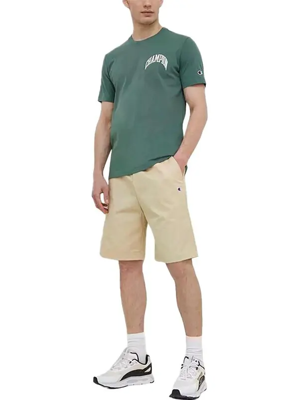 Champion Logo Patch Drawstring Shorts - Neutrals