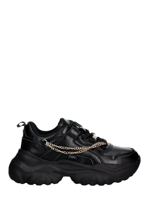 BUFFALO Bliss Chain Platform Sneakers - Black