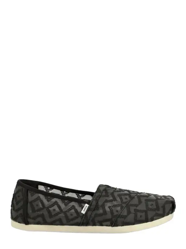 Toms Geometric Pattern Espadrilles - Black