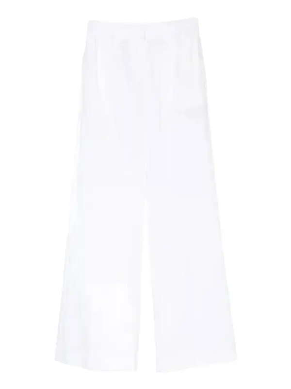 Aspesi Wide Leg Trousers - White