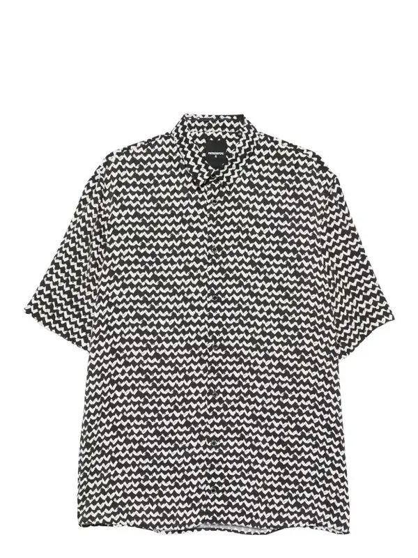 Patrizia Pepe Patterned Shirt - Black