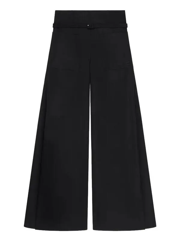 COURREGES Cotton Palazzo Trousers - Black