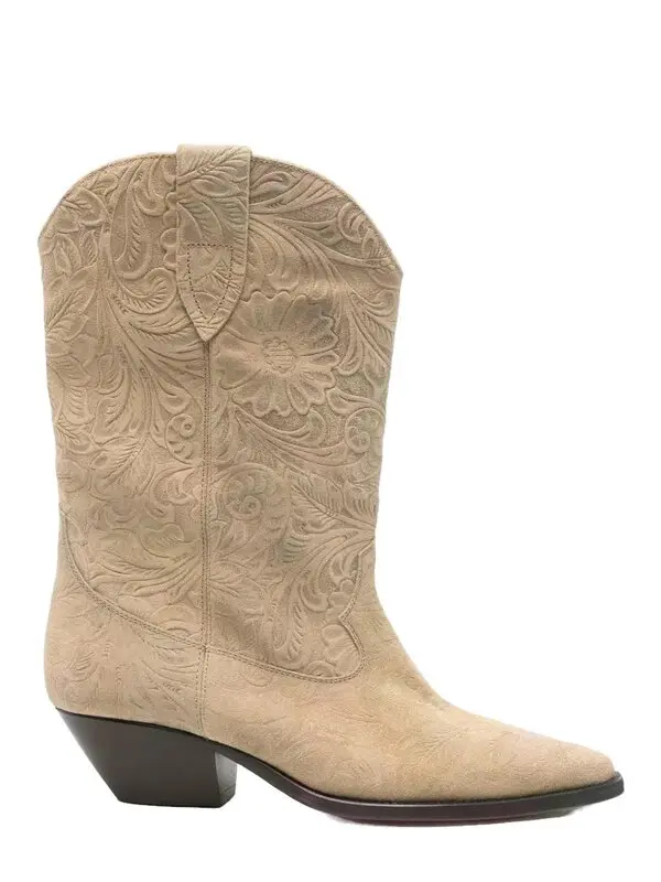 Isabel Marant Duerto Cowboy Boots - Neutrals