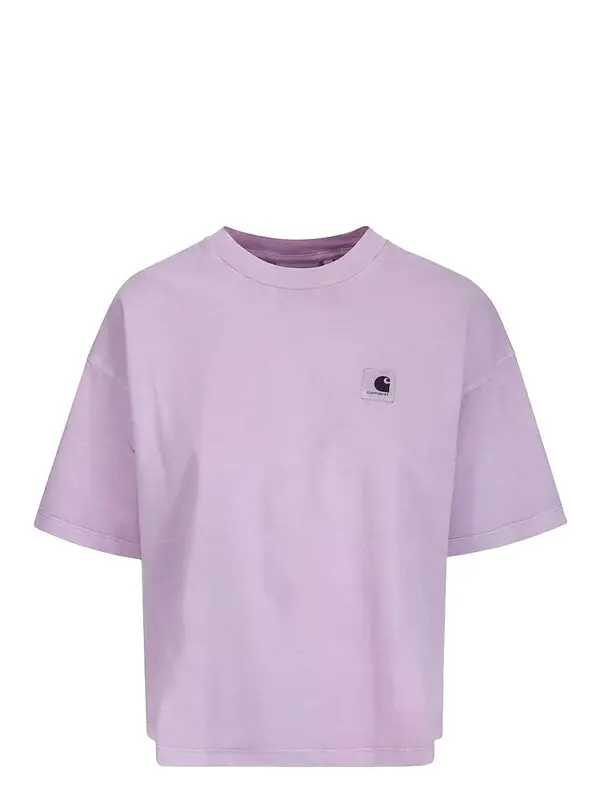 Carhartt Work In Progress Nelson Logo T-shirt - Purple