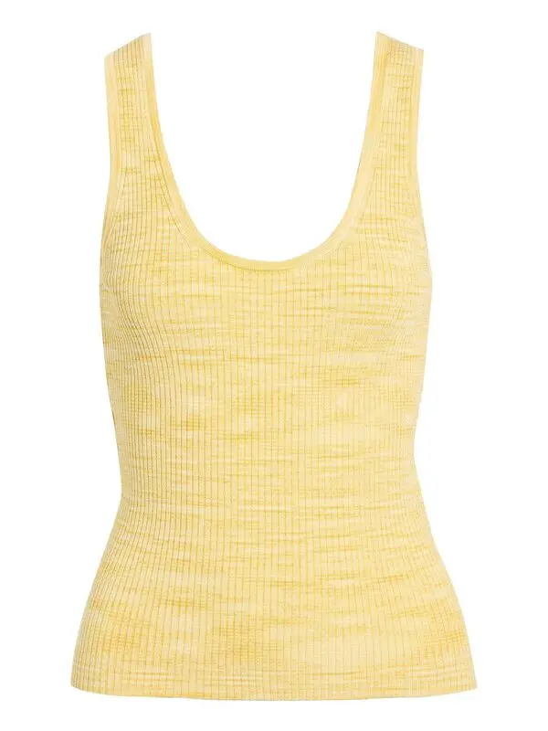 Zimmermann Ribbed Knit Tank - Yellow