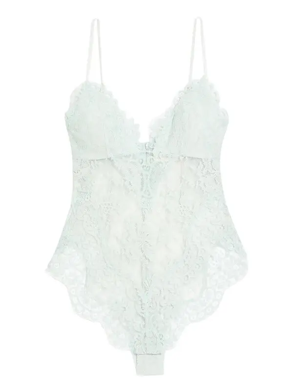 Zimmermann Corded Lace Bodysuit - Mint