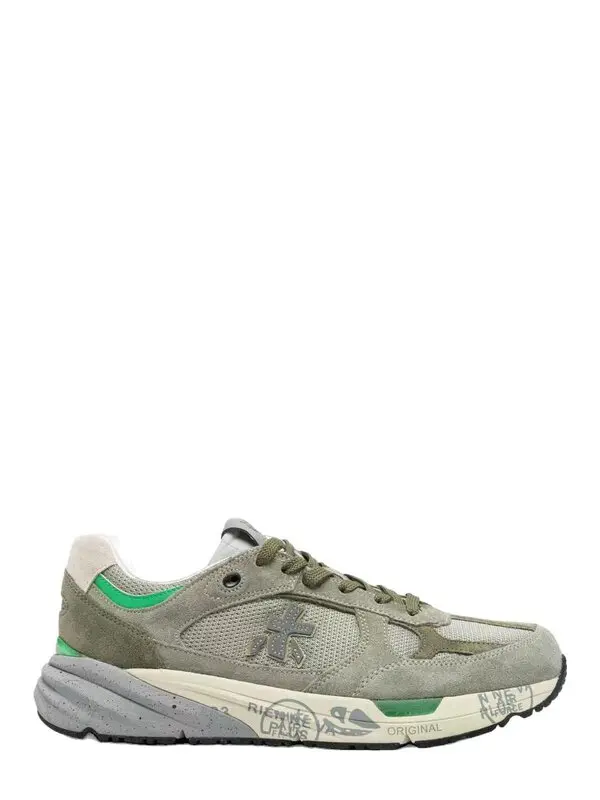 Premiata Logo-appliqué Sneakers - Green