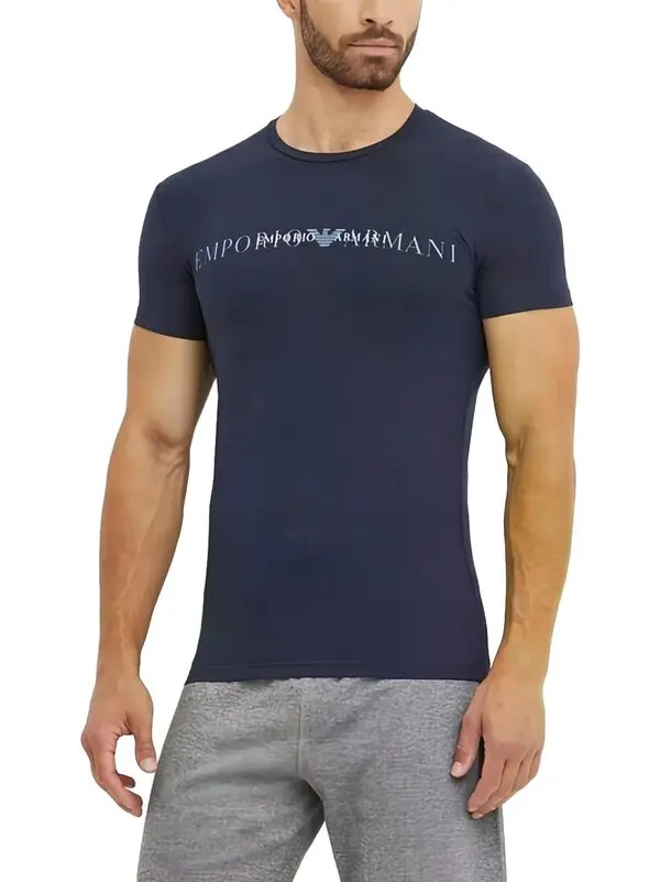 Emporio Armani Logo-print T-shirt - Blue