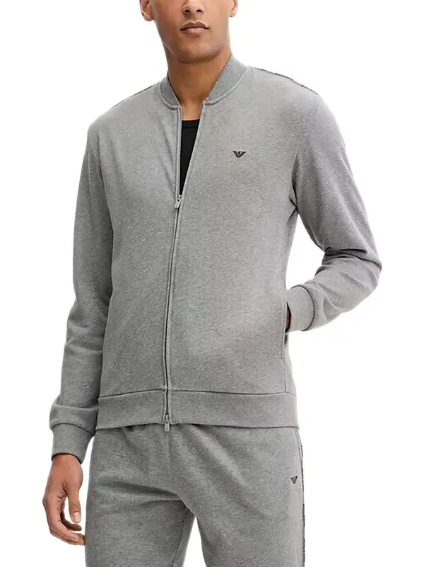 Emporio Armani Logo-detail Zip Tracksuit - Grey