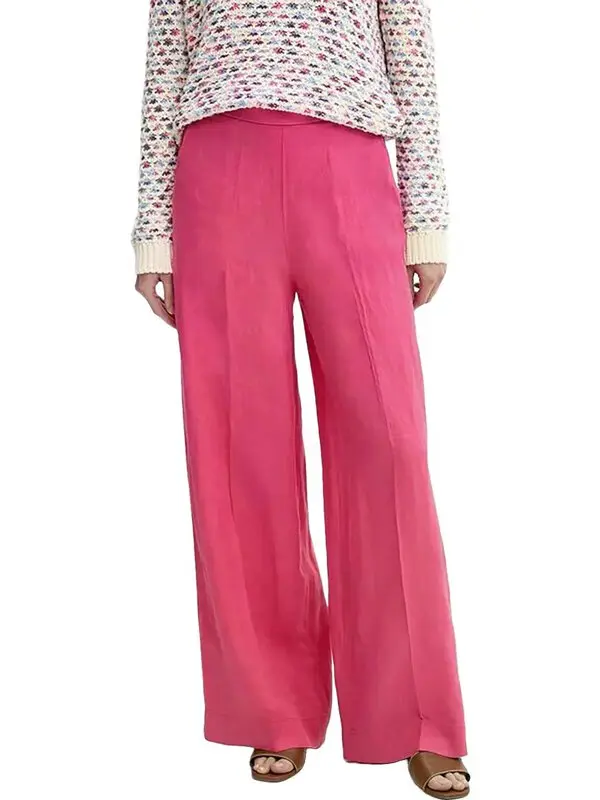 BENETTON Wide-leg Palazzo Pants - Pink
