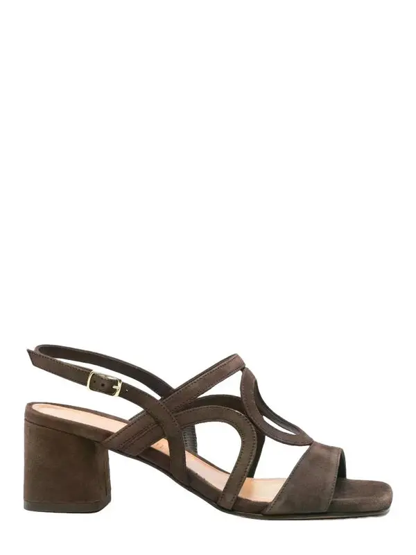 JULIE DEE Suede Sandals - Brown