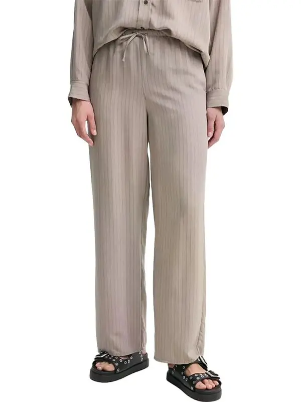 American Vintage Drawstring-fastening Pinstripe Trousers - Neutrals