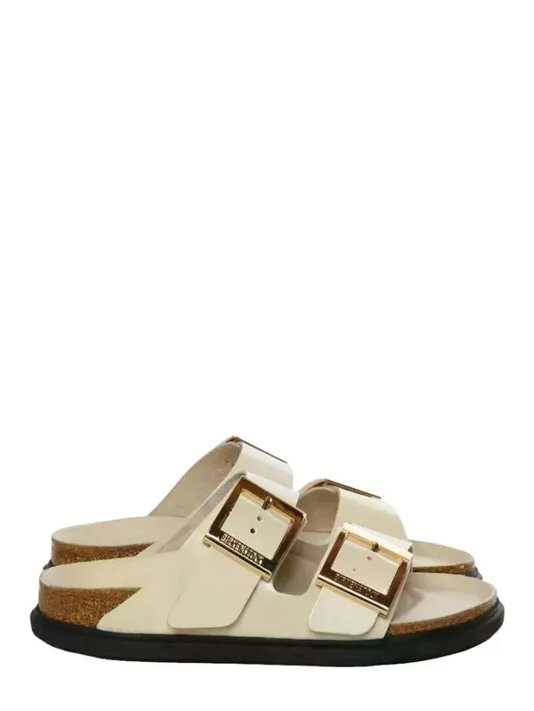 BIRKENSTOCK Arizona Droplet Buckle Leather Sandals - Neutrals