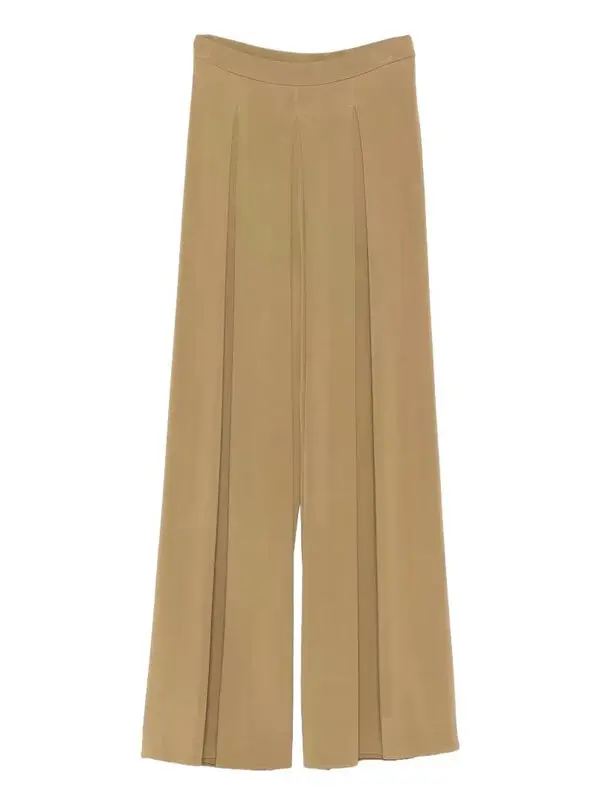 Max Mara Bermuda Pleated Trousers - Neutrals