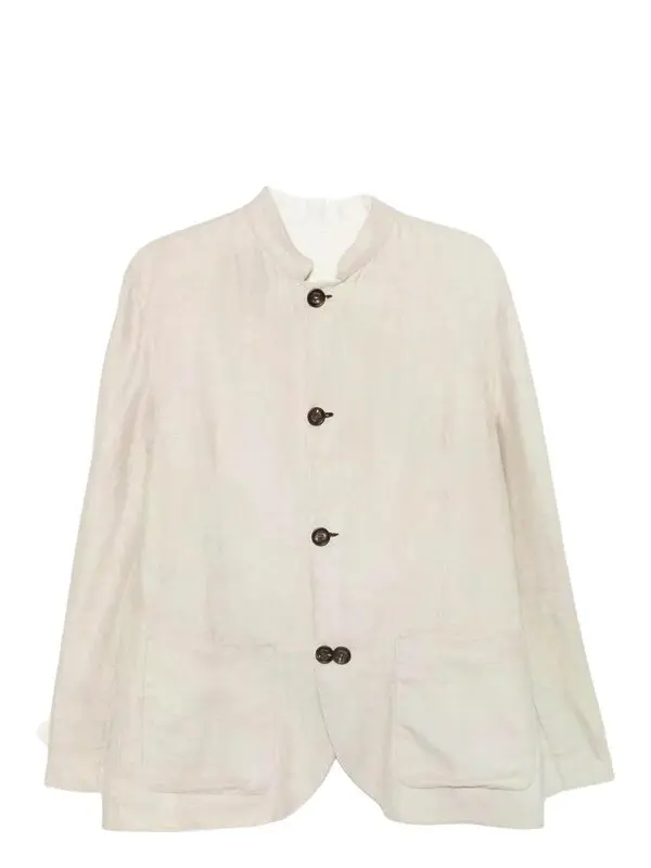 Eleventy Reversible Button-up Jacket - Neutrals