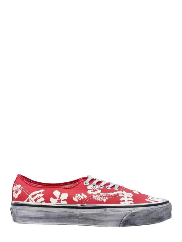 VANS Floral Authentic Sneakers - Red