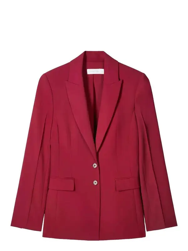 Patrizia Pepe Button-fastening Blazer - Red