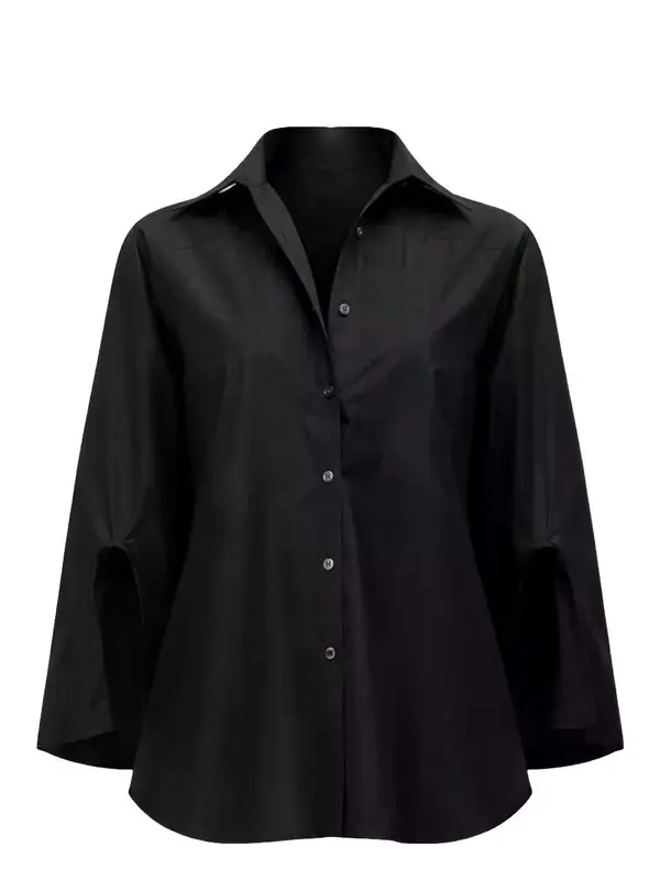3.1 Phillip Lim Cascade-sleeve Shirt - Black