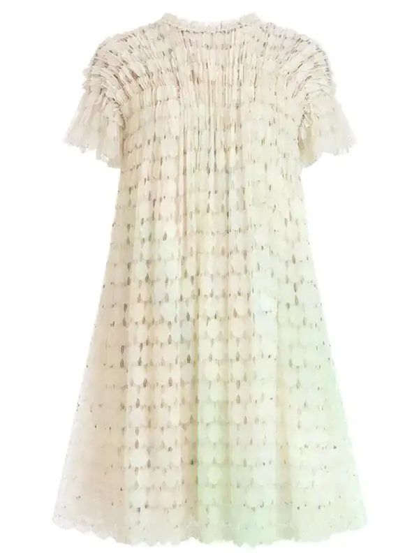Ulla Johnson Layla Ruffled Mini Dress - Neutrals