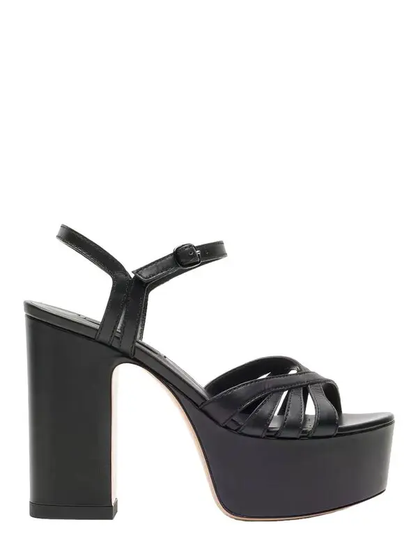 Casadei Elsa Platform Sandals - Black