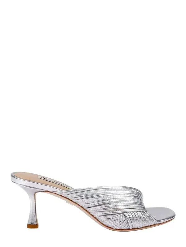 Badgley Mischka Winta Knotted Sandals - Silver
