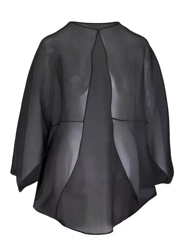 PETER COHEN Silk Cape - Black