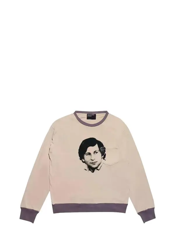 Enfants Riches Déprimés Portrait Print Crewneck Sweatshirt - Neutrals