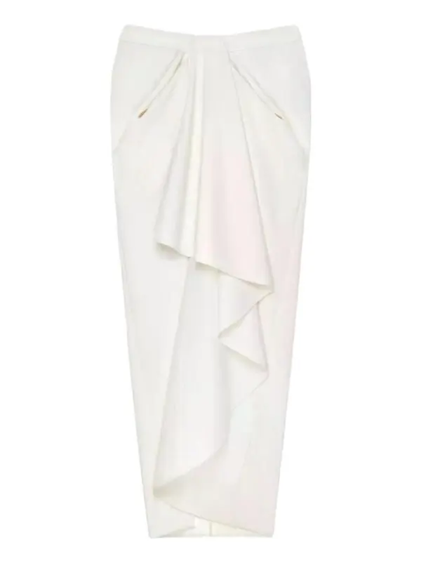 Givenchy Draped Maxi Skirt - White