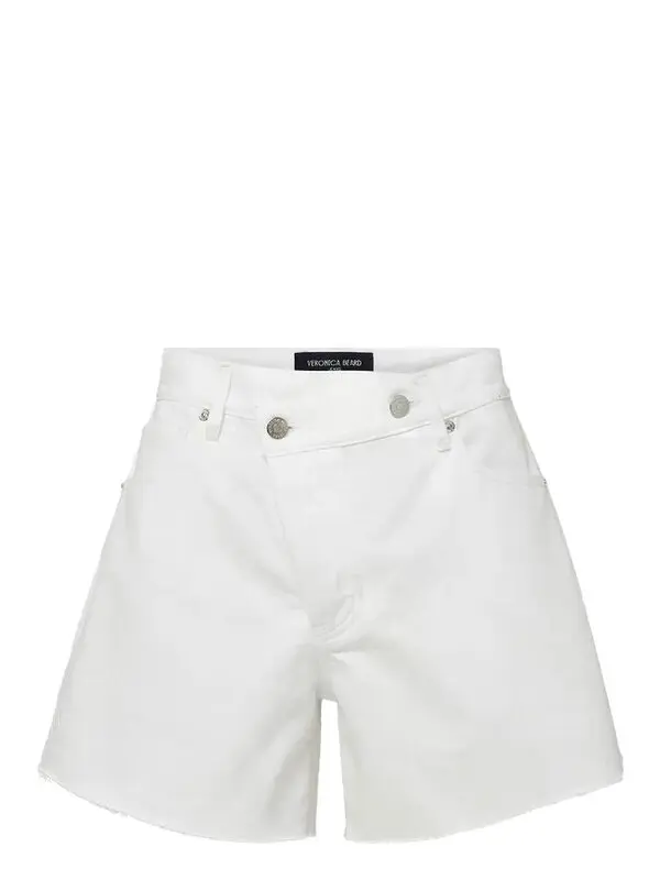 Veronica Beard Ellis Crossover-waistband Shorts - White