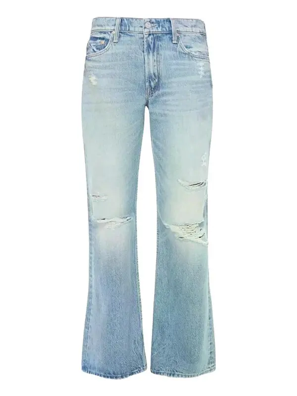 MOTHER Bookie Nerdy Ripped Jeans - Blue