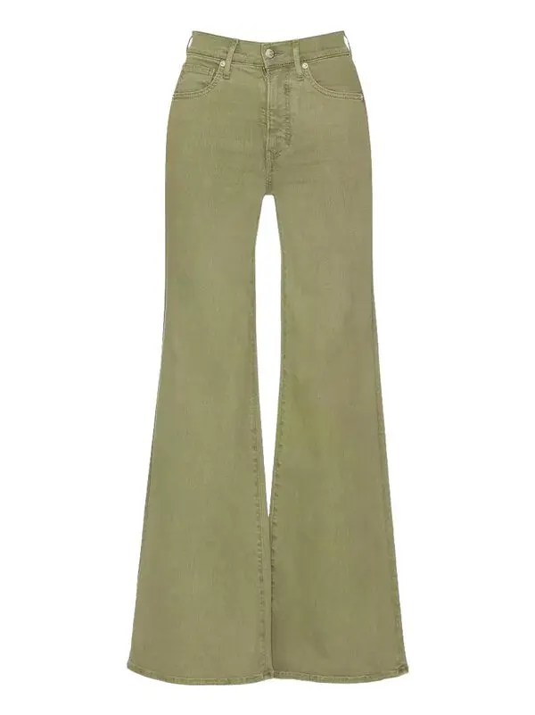 Veronica Beard Joplin Flared Jeans - Green