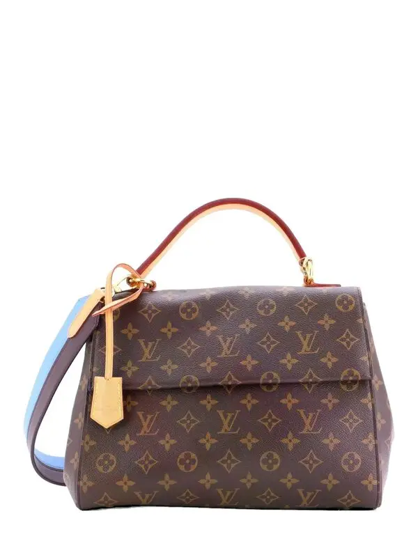 LOUIS VUITTON Cluny Top Handle Mm Shoulder Bag Monogram Canvas - Brown