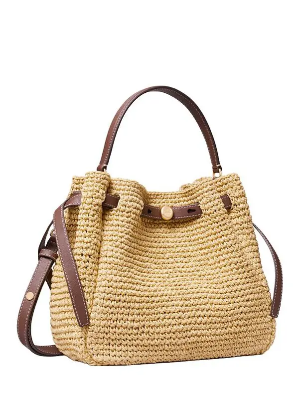 Tory Burch Romy Woven Bucket Bag - Natural