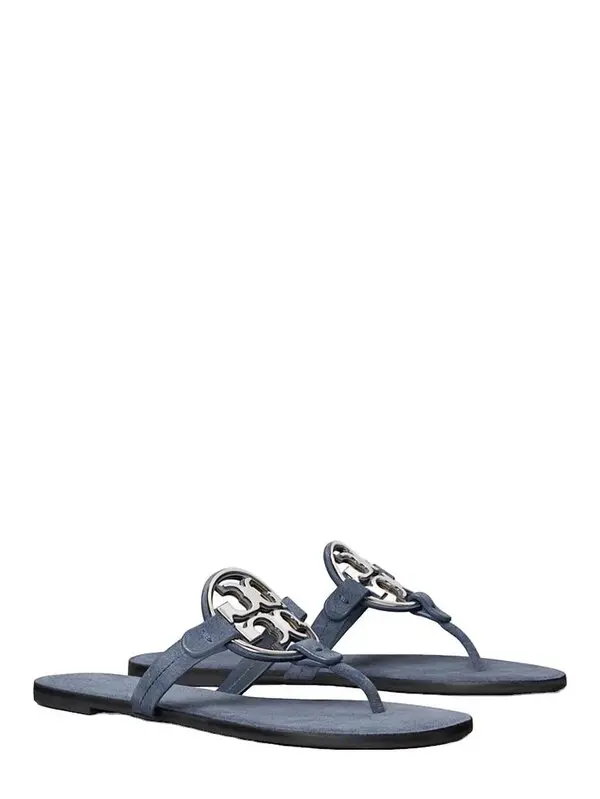 Tory Burch Metal Miller Sandal - Deep Wave / Silver
