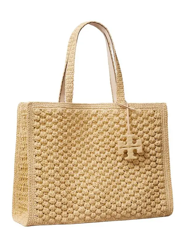 Tory Burch Large Ella Hand-crocheted Popcorn Tote - Natural