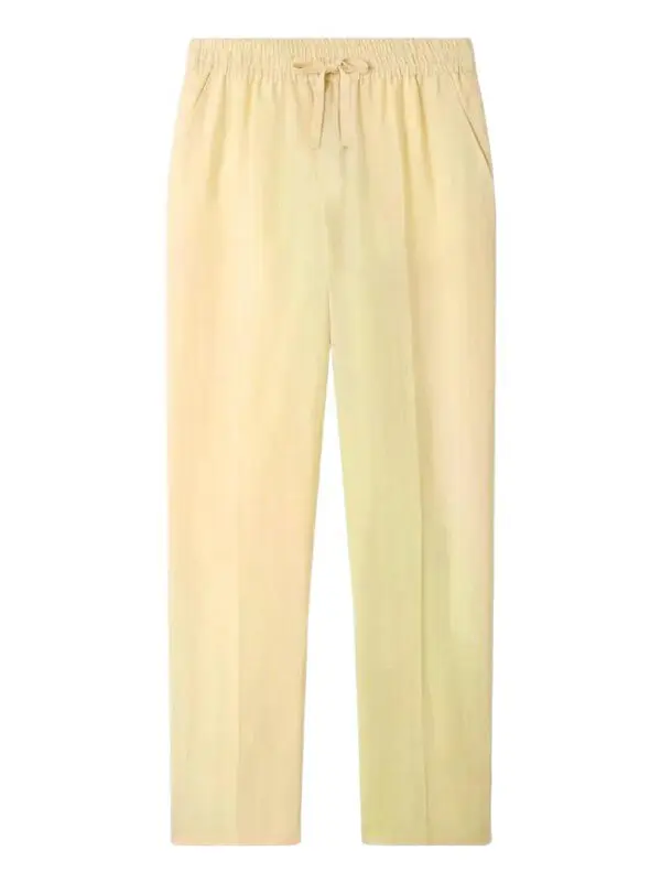 Sandro Elasticated Linen Trousers - Neutrals