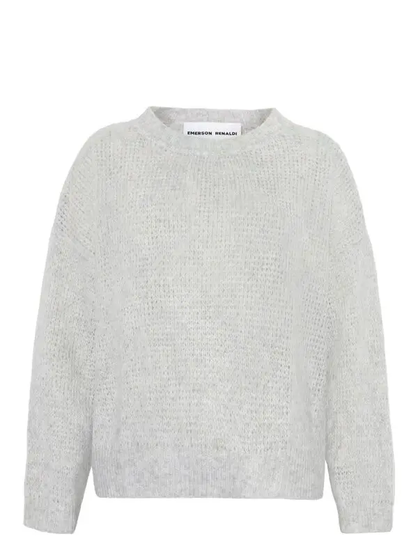 EMERSON RENALDI Crew-neck Long-sleeve Sweater - Grey