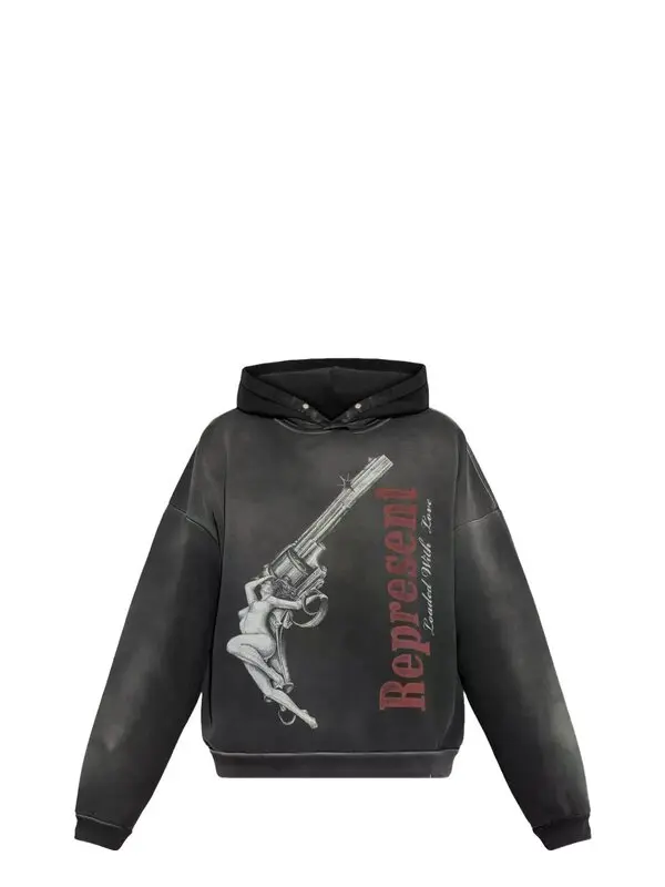 REPRESENT Graphic Hoodie - Grey