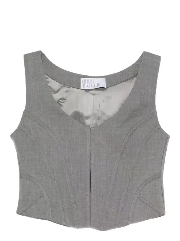 Giuseppe Di Morabito Paneled Sleeveless Top - Grey