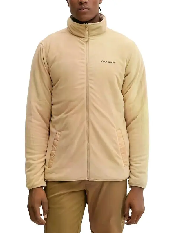 Columbia Zip-up Knitwear With Chest Pocket - Neutrals